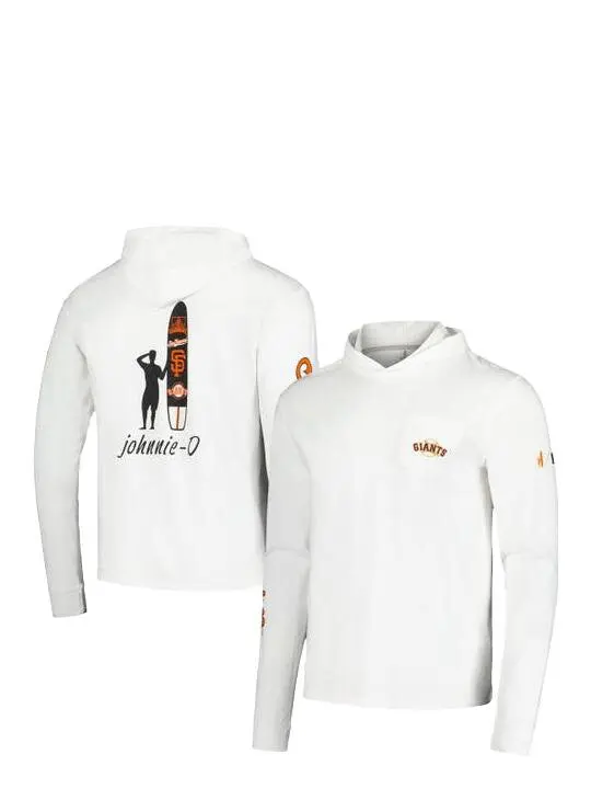 Johnnie-o San Francisco Giants Eddie Long Sleeve Hoodie T-shirt - White