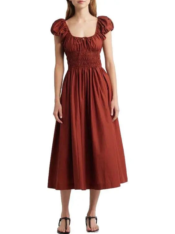 DÔEN Quinn Organic Cotton Poplin Maxi Dress - Amberwood