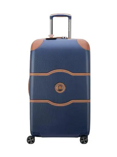 DELSEY PARIS Chatelet Air 2.0 Hardside 26" Checked Spinner Luggage - Navy Blue