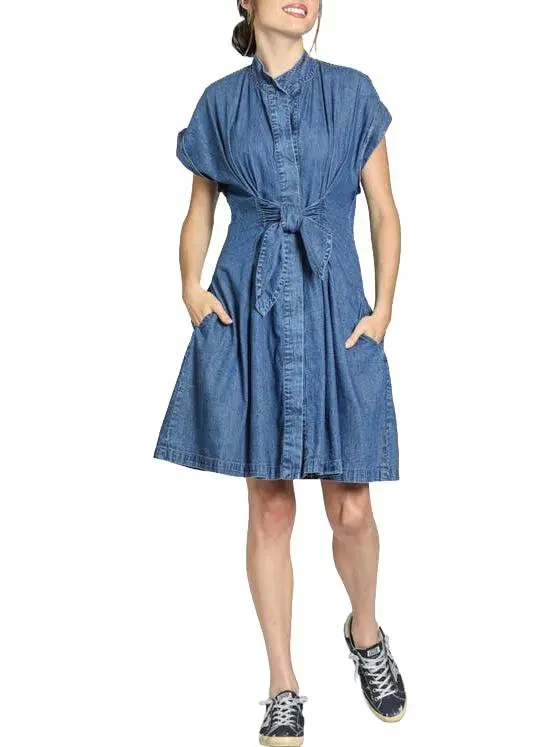 APNY Denim Shirtdress - Light Indigo