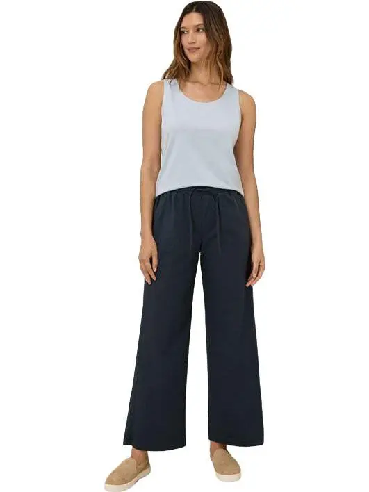 PACT Organic Cotton Luxe Stretch Jersey Tank - Washed Blue