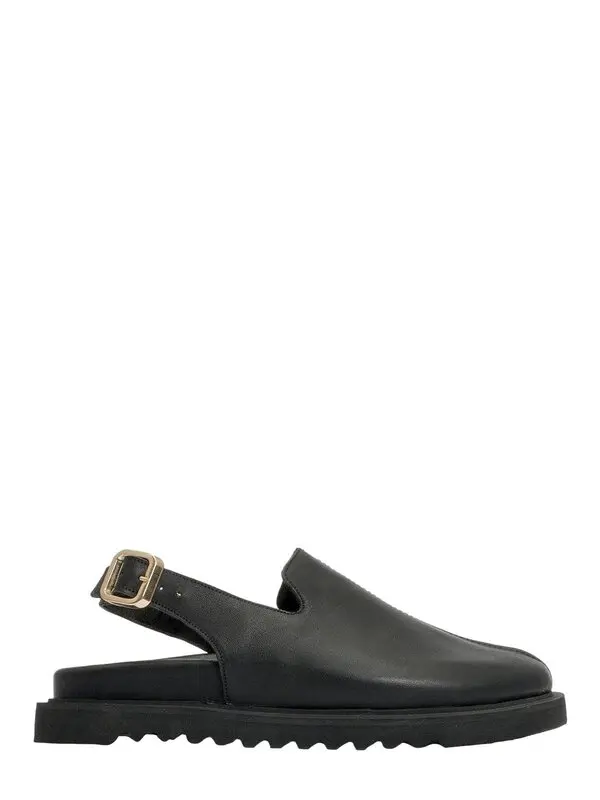 FOREVER & ALWAYS SHOES Laby Leather Clogs - Black Leather