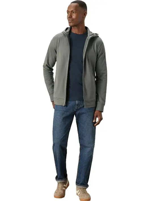 PACT Organic Cotton Stash French Terry Zip Hoodie - Castor Grey