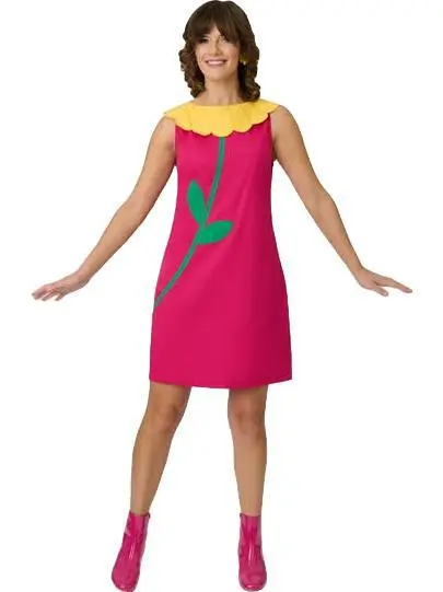 SMAK PARLOUR Petal Collar Shift Dress - Hot Pink Daisy Collar