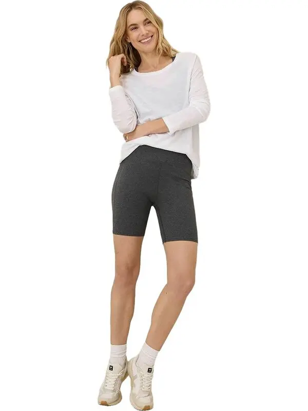 PACT Bike Short - Charcoal Heather