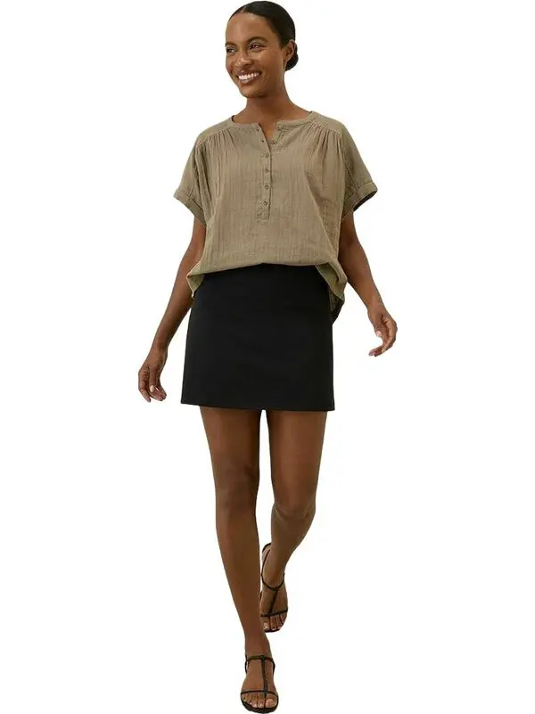 PACT Organic Cotton Pocket Skort - Black