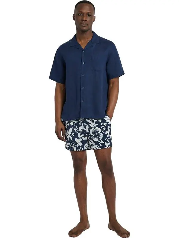 Onia Charles 5" Swim Trunks - Deep Navy Multi