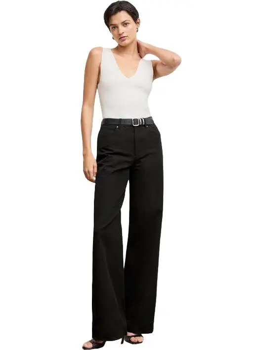 M.M.LAFLEUR Milo Wide-leg Jean - Black