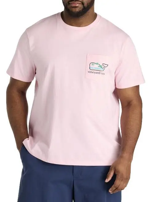 Vineyard Vines Big & Tall Breezy Hammock T-shirt - Flamingo
