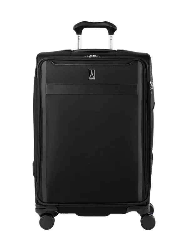 TRAVELPRO Versapack + Lightweight Softside Expandable 25" Medium Check-in Spinner Luggage - Black