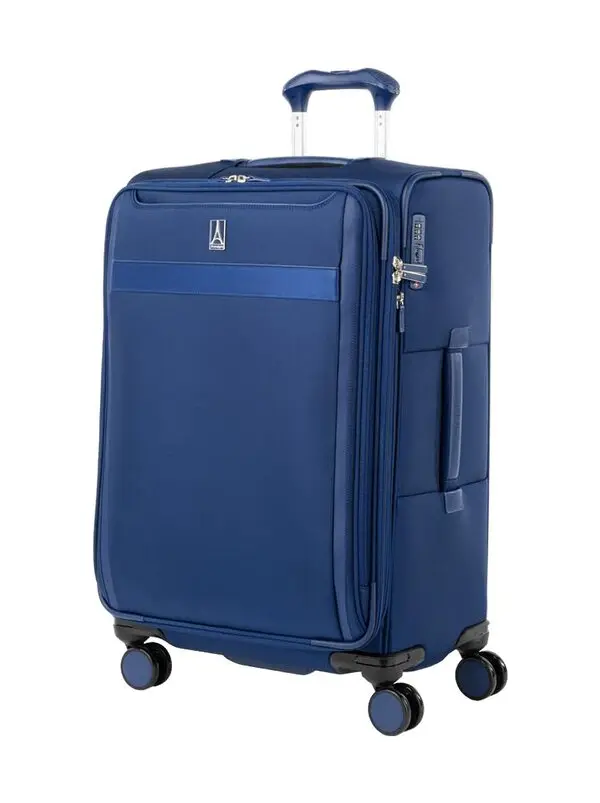 TRAVELPRO Versapack + Lightweight Softside Expandable 25" Medium Check-in Spinner Luggage - Estate Blue