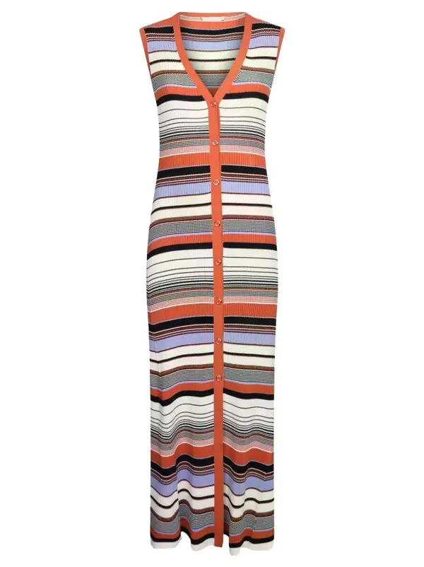 Liu Jo Striped Maxi Dress - Red