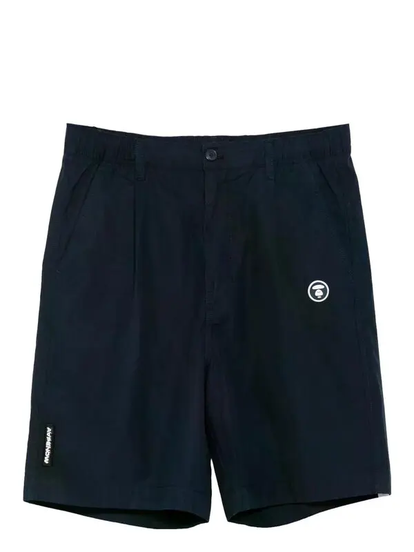 AAPE BY *A BATHING APE Moonface Logo Shorts - Blue