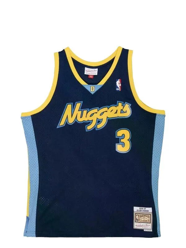 Mitchell & Ness 2006/07 Allen Iverson Denver Nuggets Astros Swingman Jersey - Blue