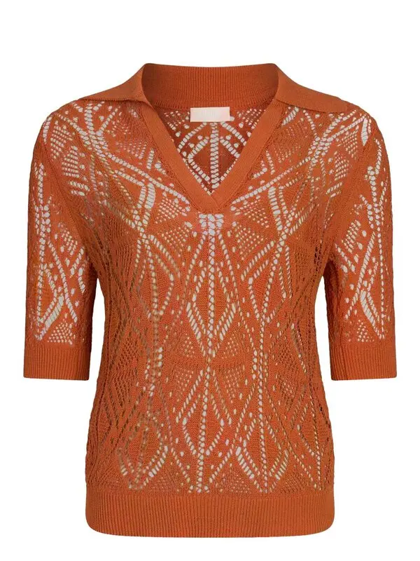 Liu Jo Crochet-knit Jumper - Orange