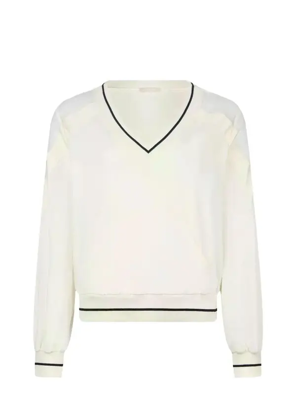 Liu Jo V-neck Sweatshirt - White