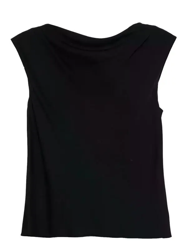 Theory Cowl-neck Sleeveless Blouse - Black