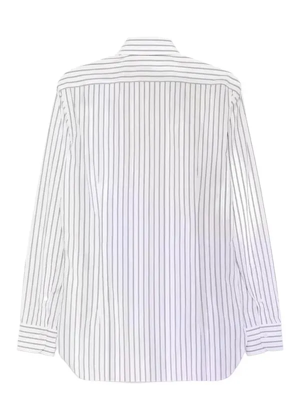 BARBA NAPOLI Striped Shirt - White