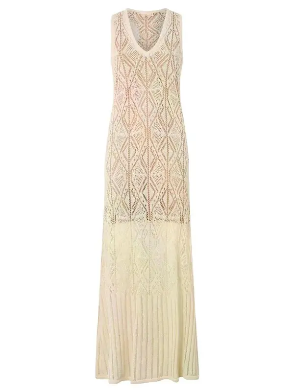 Liu Jo Crochet-knit Dress - Neutrals