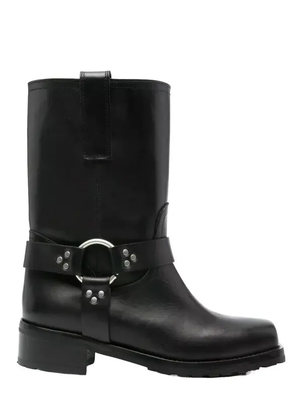 SONORA 40mm Dallas Biker Boots - Black