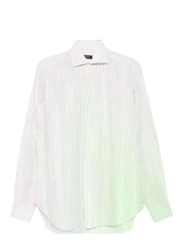 BARBA NAPOLI Striped Shirt - Neutrals