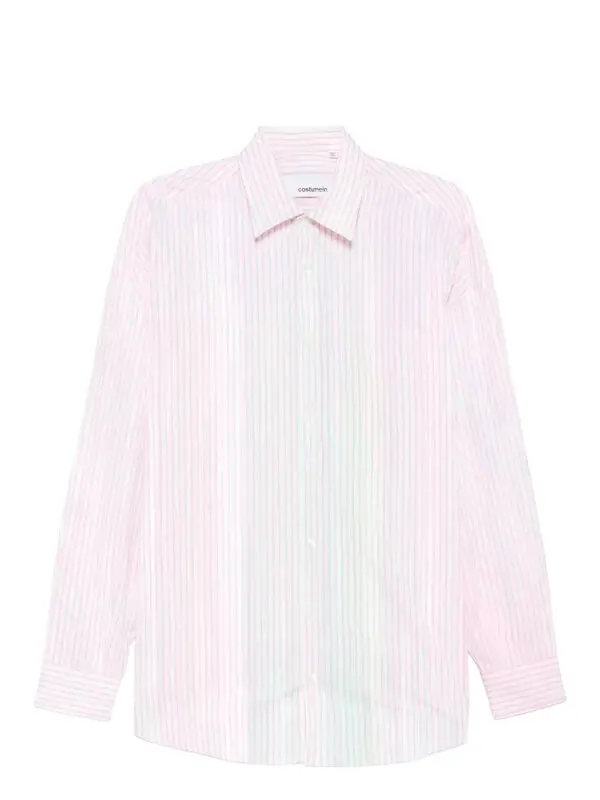 COSTUMEIN Vertical-stripe Pattern Shirt - Pink