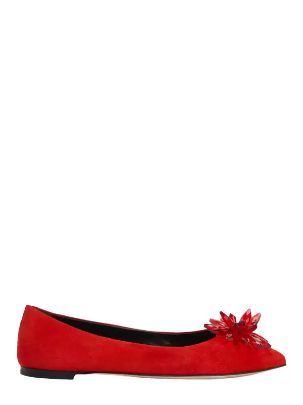 GIUSEPPE ZANOTTI Valliee Ballet Flats - Red