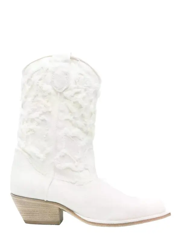 VIC MATIE 50mm Westy Boots - White