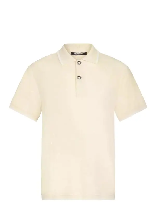 Roberto Cavalli Cotton Polo Shirt - Yellow