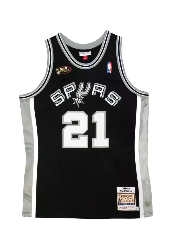 Mitchell & Ness Authentic Nba San Antonio Spurs 02 Tim Duncan Jersey - Black