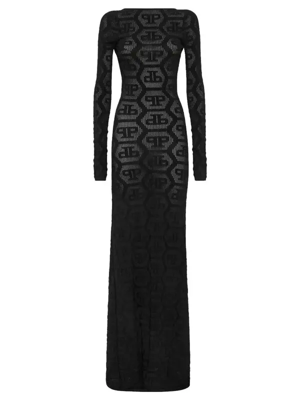 Philipp Plein Monogram Dress - Black