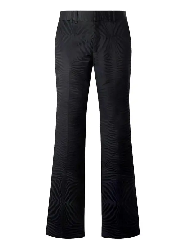 Roberto Cavalli Tiger-print Trousers - Black