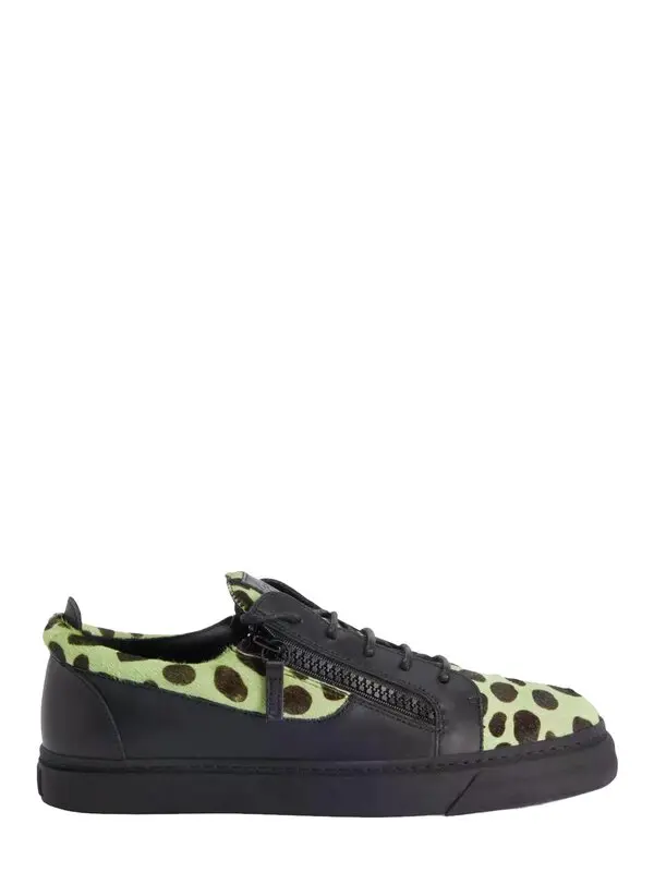GIUSEPPE ZANOTTI Frankie Double-zip Low-top Sneakers - Black