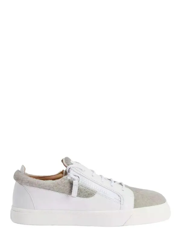 GIUSEPPE ZANOTTI Frankie Double-zip Low-top Sneakers - Grey