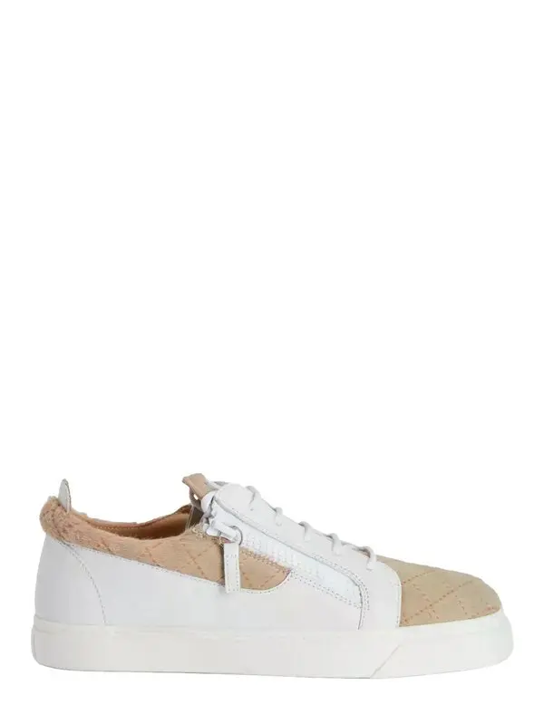 GIUSEPPE ZANOTTI Frankie Double-zip Low-top Sneakers - White