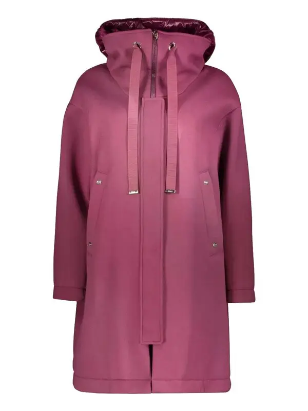 Herno Hooded Coat - Purple