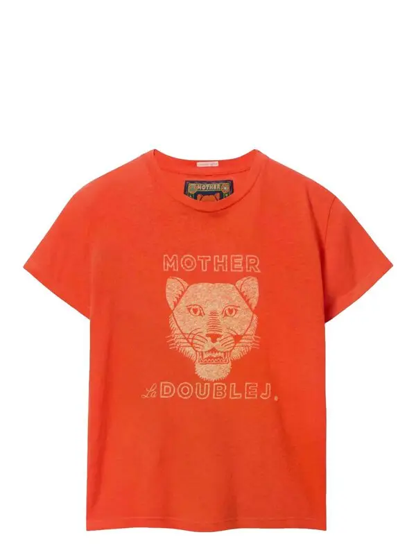 La DoubleJ X Mother Printed T-shirt - Orange