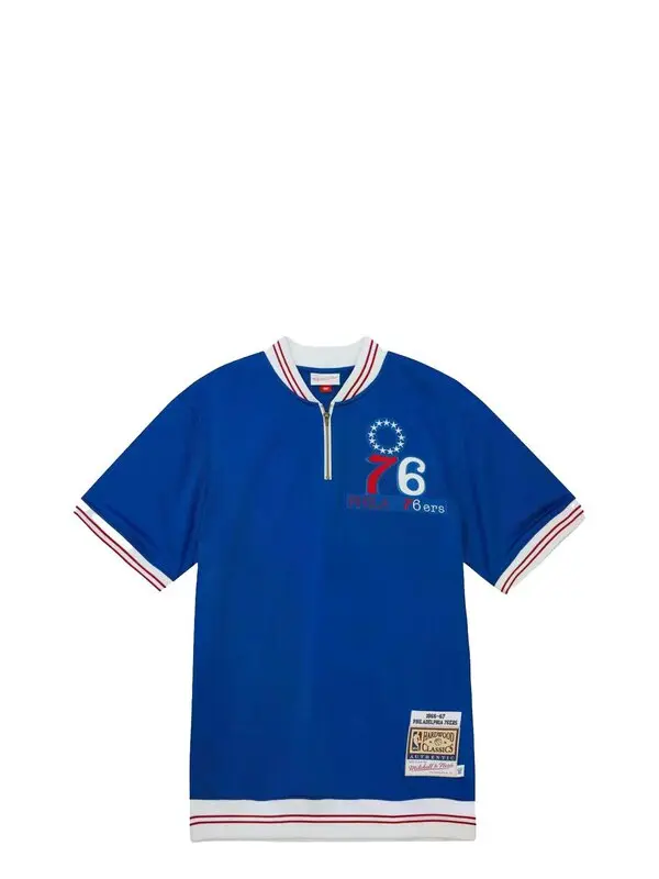 Mitchell & Ness 1966/67 Philadelphia 76ers Authentic Shooting Shirt - Blue