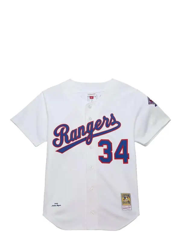 Mitchell & Ness Texas Rangers 1993 Nolan Ryan Authentic Batting Practice Jersey - White