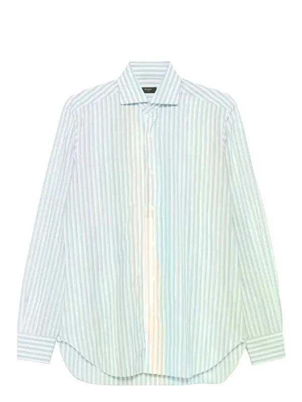 BARBA NAPOLI Striped Shirt - White