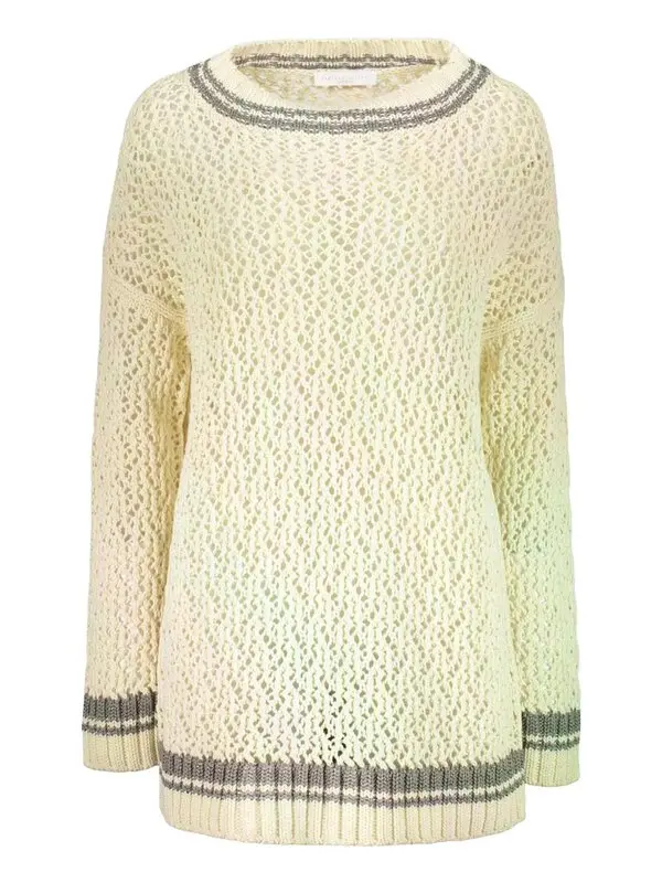 Fabiana Filippi Open-knit Jumper - Neutrals
