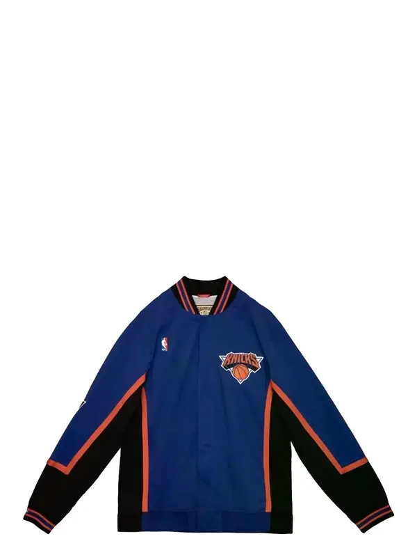 Mitchell & Ness Nba Ny Knicks 96 Authentic Warm-up Jacket - Blue
