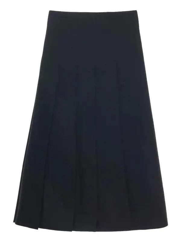Studio Nicholson Pleated Asymmetric Skirt - Black