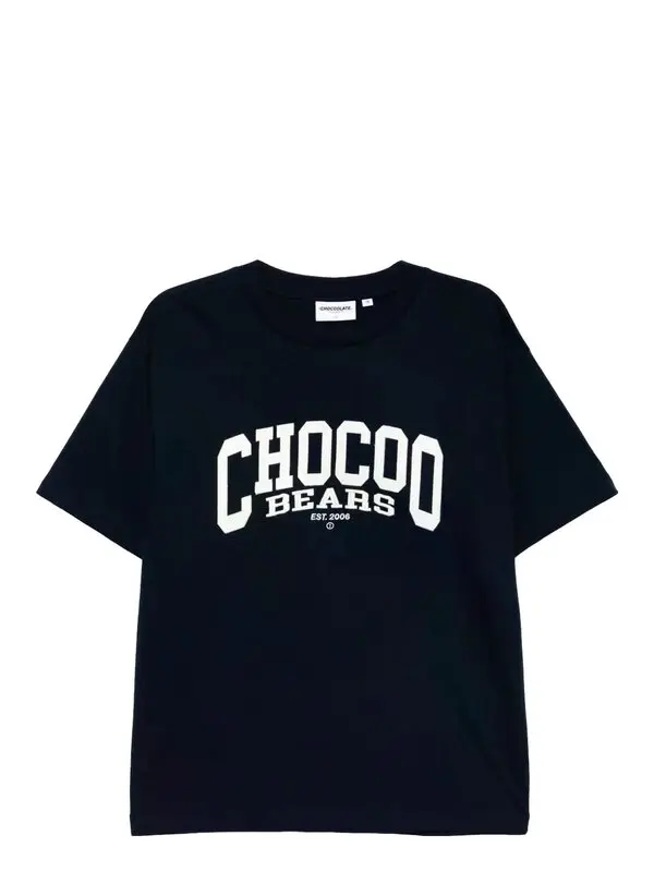 CHOCOOLATE Logo-patch T-shirt - Blue