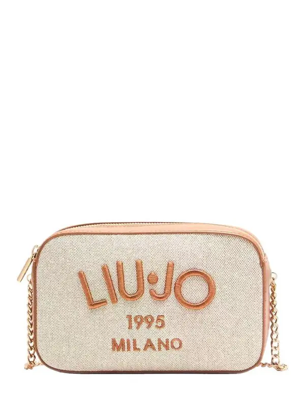 Liu Jo Logo-embroidered Cross Body Bag - Neutrals