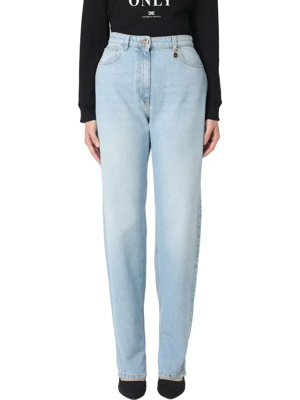 Elisabetta Franchi Denim Trousers - Gnawed Blue