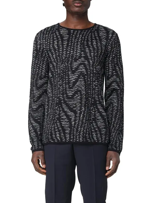 Giorgio Armani Textured Pullover - Blue