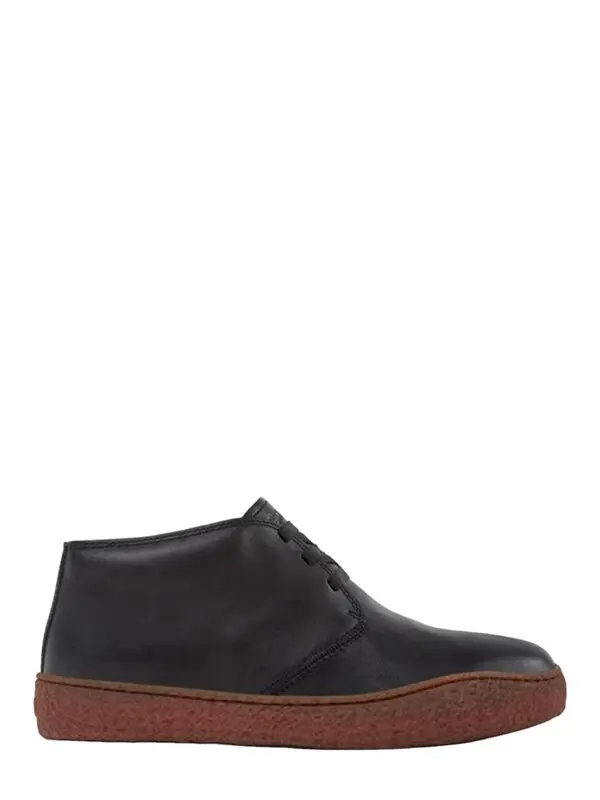 Camper Leather Lace-up Boots - Black