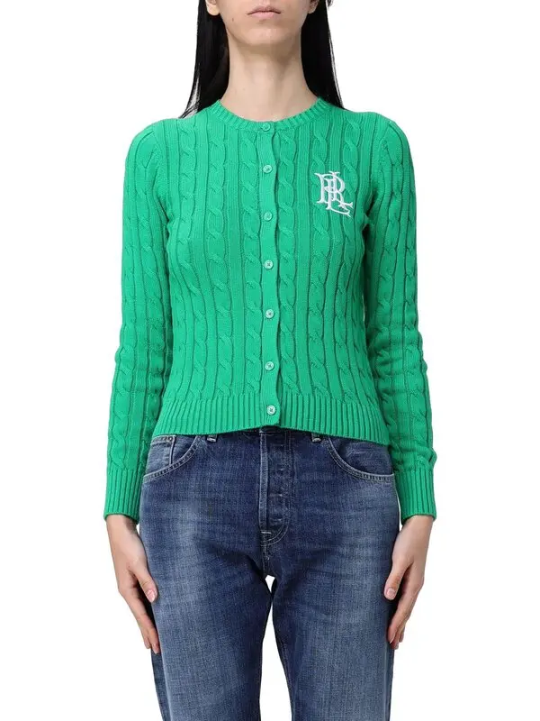 Ralph Lauren Cable Knit Cardigan - Green