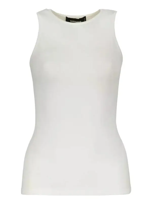 Dsquared2 Ribbed-trim Tank Top - White